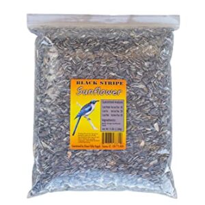 Desert Valley Premium Striped Sunflower Seeds - Wild Bird - Wildlife Food, Cardinals, Squirrels, Jays & More (5-Pounds)