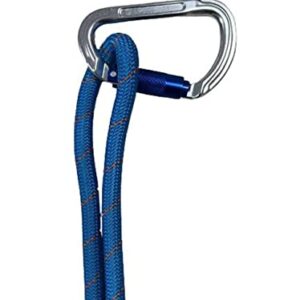 Zeluga ZL135RB 0.55in. x 125ft. Double Braid 8400 Lbs Breaking Strength No-Stretch Rope, Blue