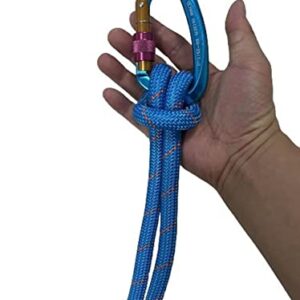 Zeluga ZL135RB 0.55in. x 125ft. Double Braid 8400 Lbs Breaking Strength No-Stretch Rope, Blue