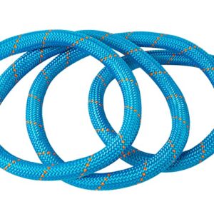 Zeluga ZL135RB 0.55in. x 125ft. Double Braid 8400 Lbs Breaking Strength No-Stretch Rope, Blue