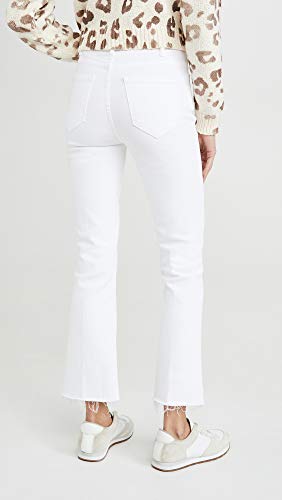 MOTHER Women's The Hustler Ankle Fray Jeans, Fairest of Them All, White, 23