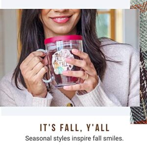 Tervis Made in USA Double Walled Fall Y'all Insulated Tumbler Cup Keeps Drinks Cold & Hot, 16oz Mug, Classic