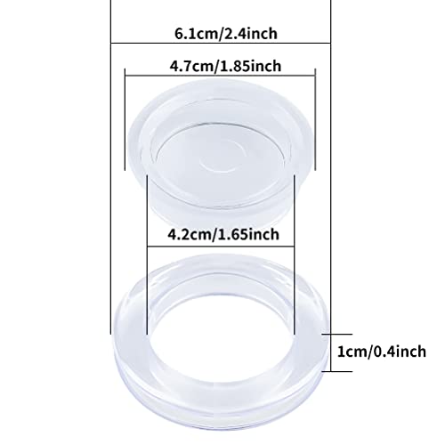 2 Inch 2 Set Silicone Patio Table Umbrella Hole Ring for Standard Table Hole, Umbrella Hole Ring Plug and Cap Set, Outdoor Patio Umbrella Plug for Patio Table