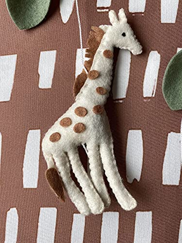 Sorrel + Fern Baby Crib Mobile - Safari Adventure (Elephant, Lion & Giraffe) - Nursery Decoration Ceiling Mobile and Baby Shower for Boys - for Boys & Girls