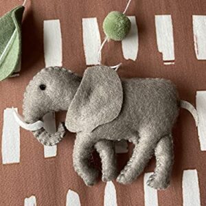 Sorrel + Fern Baby Crib Mobile - Safari Adventure (Elephant, Lion & Giraffe) - Nursery Decoration Ceiling Mobile and Baby Shower for Boys - for Boys & Girls