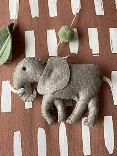 Sorrel + Fern Baby Crib Mobile - Safari Adventure (Elephant, Lion & Giraffe) - Nursery Decoration Ceiling Mobile and Baby Shower for Boys - for Boys & Girls