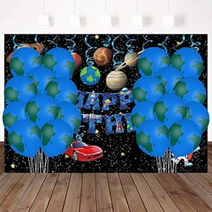 30 Pcs Earth Balloons World Map Balloons 12 Inches Globe Balloon for Birthday Space Theme Party Earth Day Decorations Gift Teaching Supplies