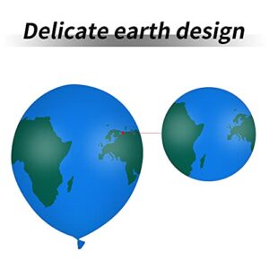 30 Pcs Earth Balloons World Map Balloons 12 Inches Globe Balloon for Birthday Space Theme Party Earth Day Decorations Gift Teaching Supplies