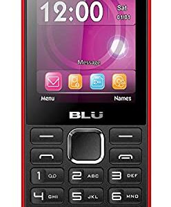 BLU Tank II T193 Unlocked GSM Dual-SIM Cell Phone w/Camera and 1900 mAh Big Battery - Unlocked Cell Phones - Retail Packaging (Red)