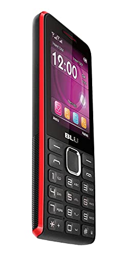 BLU Tank II T193 Unlocked GSM Dual-SIM Cell Phone w/Camera and 1900 mAh Big Battery - Unlocked Cell Phones - Retail Packaging (Red)