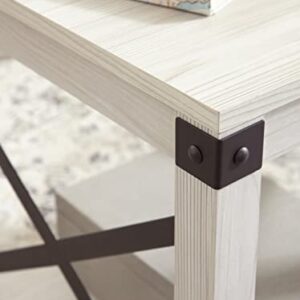 Signature Design by Ashley Bayflynn Modern Farmhouse End Table, Whitewash