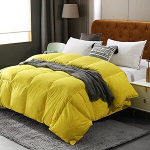 bpc twin size down comforter - goose duck down and feather filling - soft brushed microfiber fabric-all season feather down comforter duvet cover with cover tabs duvet insert