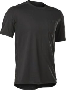 fox racing men's ranger dri release ss mountain bike jersey, pocket black, medium