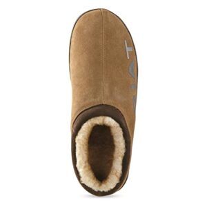 ARIAT Men's Indoor & Outdoor Suede Hooded Clog Slippers, Hashbrown, 10