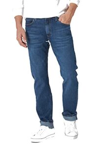 lee men's legendary slim straight jean, indy, 35w x 32l