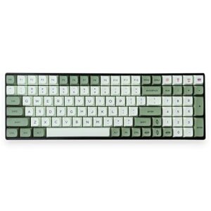 matcha keycaps set 124 keys pbt xda profile keycaps dye sublimation fit for 61/64/87/104/108 cherry mx switches mechanical keyboard