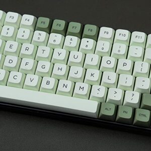 Matcha Keycaps Set 124 Keys PBT XDA Profile Keycaps Dye Sublimation Fit for 61/64/87/104/108 Cherry Mx Switches Mechanical Keyboard