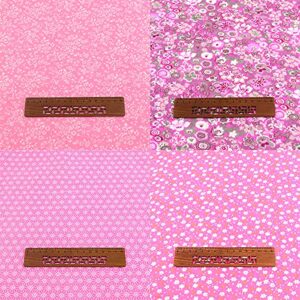 100% Cotton Fabric for Sewing(8 Pieces)20"x20", Floral Craft Fabric, Breathable Fabric for Sewing, Bundle Squares Fabric, Fat Quarters Fabric Bundles, DIY Patchwork, Pre-Cut Quilting Fabric(Pink)