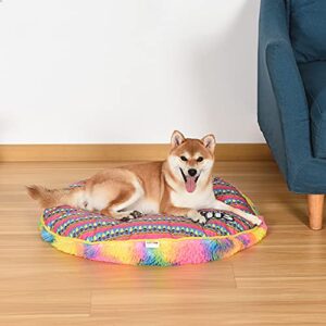 Universal Studios Trolls Good Luck Trolls Dog Napper Bed | Soft Dog Bed, Multicolor Rainbow Dog Bed | Comfortable Dog Bed for Dogs | Pet Bed, Dog Mat, Crate Bed, Puppy Bed, Trolls Dog Bed