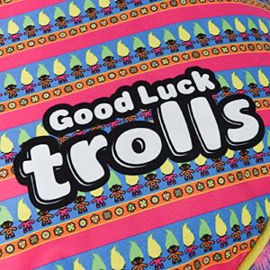 Universal Studios Trolls Good Luck Trolls Dog Napper Bed | Soft Dog Bed, Multicolor Rainbow Dog Bed | Comfortable Dog Bed for Dogs | Pet Bed, Dog Mat, Crate Bed, Puppy Bed, Trolls Dog Bed