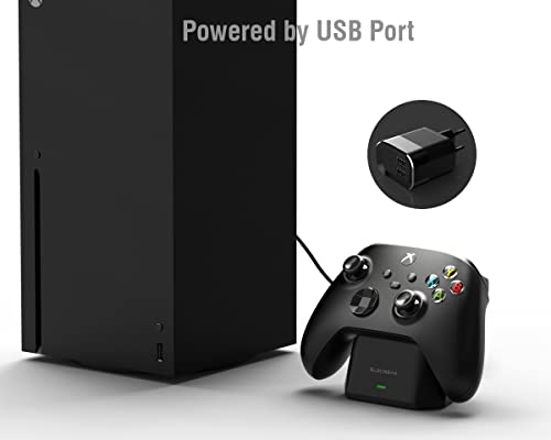 ElecGear Xbox Solo Charging Dock with 1200mAh Rechargeable Battery, Wall Mount and Desktop Dual Purposes USB Charger Stand Docking Station for Xbox Series X|S, Xbox One, S, X Wireless Controller