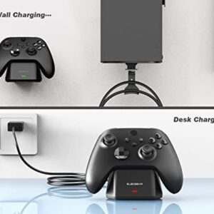 ElecGear Xbox Solo Charging Dock with 1200mAh Rechargeable Battery, Wall Mount and Desktop Dual Purposes USB Charger Stand Docking Station for Xbox Series X|S, Xbox One, S, X Wireless Controller