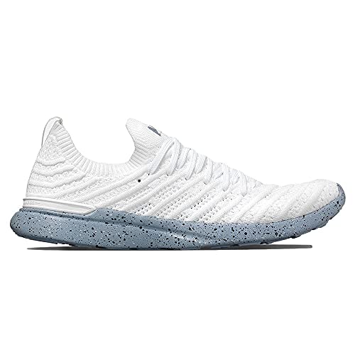 APL: Athletic Propulsion Labs Women's Techloom Wave Sneaker, White/Frozen Grey/Speckle, 8