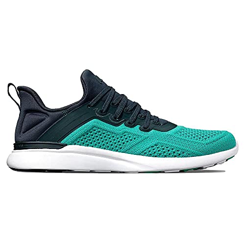 Athletic Propulsion Labs APL Women's Techloom Tracer, Midnight Jungle/Tropical Green/White, 8.5