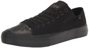 lugz mens stagger lo lace up sneakers shoes casual - black - size 9 d