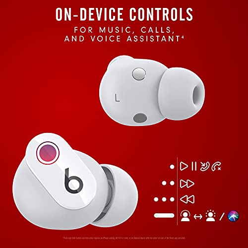 Beats Studio Buds – True Wireless Noise Cancelling Earbuds - White (Renewed)