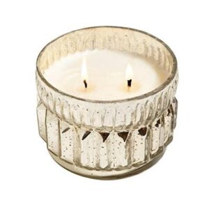 hillhouse naturals spiced vanille naturals 2-wick mercury glass 9.5 oz scented jar candle