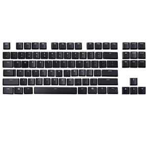 huyun a full set 87 keycaps replacement for logitech g813/g815/g913/g915 tkl rgb mechanical gaming keyboard (black 87 keys)