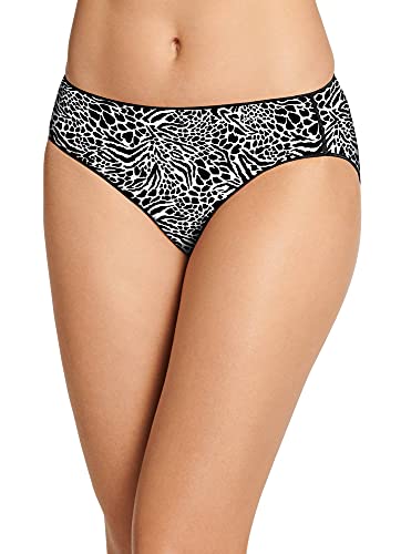 Jockey Women's Underwear No Panty Line Promise Tactel Bikini, Mixed Animal, 7