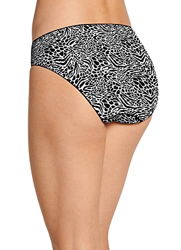 Jockey Women's Underwear No Panty Line Promise Tactel Bikini, Mixed Animal, 7