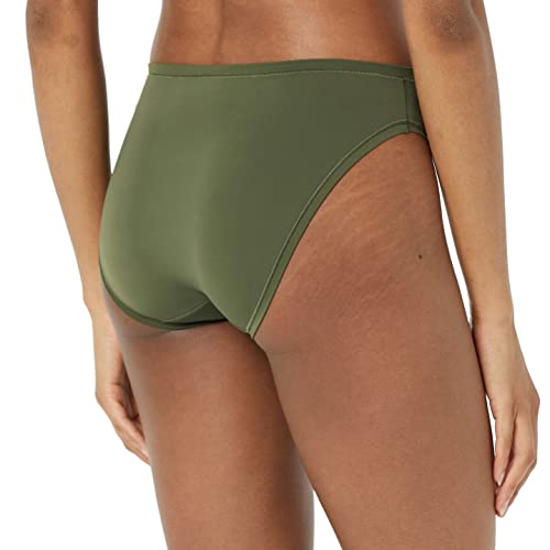 Amazon Essentials Women's High Cut Underwear (Available in Plus Size), Pack of 6, Mauve/Blush/Dark Khaki Green, Large