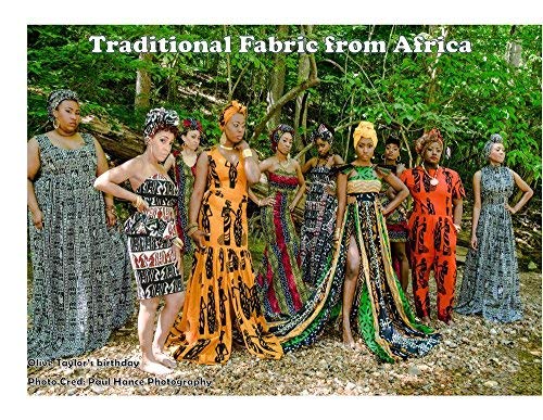 10 Assorted African Print Fabric Pieces, Fat Eighth Fabric Bundle, African Fabric for Quilting | Ankara Fabric Craft Supplies for Face Fabric Make Mask Wb166