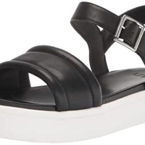 UGG Women's Zayne Ankle Strap Sandal, Black White, 8