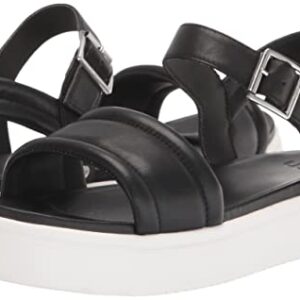 UGG Women's Zayne Ankle Strap Sandal, Black White, 8