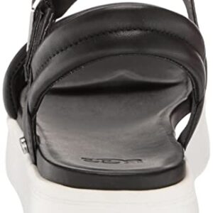 UGG Women's Zayne Ankle Strap Sandal, Black White, 8