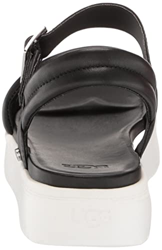 UGG Women's Zayne Ankle Strap Sandal, Black White, 8