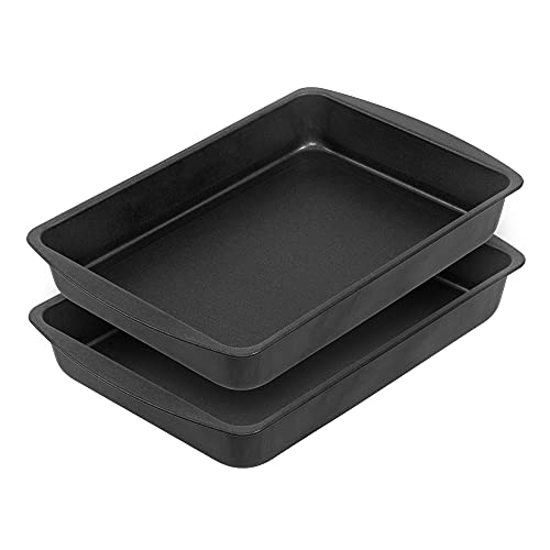 ProBake Set of Two Nonstick Bake & Roast Pans, Dark Gray, PB218-AZ