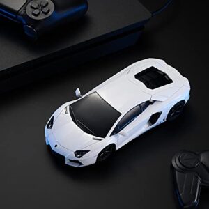 SainSmart Jr. x Rastar Remote Control Car, 1:24 Scale Aventador Coupe Race Toy Car, RC Hobby Model Vehicle for Boys, Girls and Adults, White