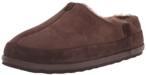 ugg men's parkdale clog slipper, grizzly, 8