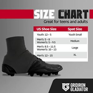 Gridiron Gladiator Cleat Covers - Football Spats - Football Cleat Socks - Cleat Spats for Soccer, Baseball & Softball