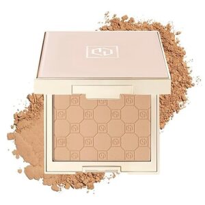 jouer soft focus hydrate & setting powder - pressed powder with matte finish - blurs fine lines and pores - set face makeup foundation or concealer - for all skin tones, light