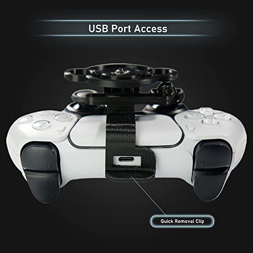 DeadEyeVR PS5 Mini Wheel Steering Add on Replacement Accessory for Racing Games