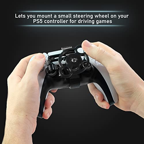 DeadEyeVR PS5 Mini Wheel Steering Add on Replacement Accessory for Racing Games