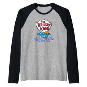 Mademark x SpongeBob SquarePants - The Krusty Krab - Home of the Krabby Patty Raglan Baseball Tee