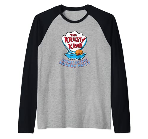 Mademark x SpongeBob SquarePants - The Krusty Krab - Home of the Krabby Patty Raglan Baseball Tee