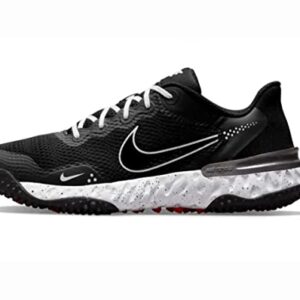 Nike Alpha Huarache Elite 3 Baseball Turf Shoes Black | White Size 9